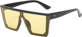 Generic Lunettes De Soleil &Agrave; Monture Large For Homme Et Femme, Id&eacute;ales For Lext&eacute;rieur, Les Vacances, Le Sport La Conduite(Yellow)