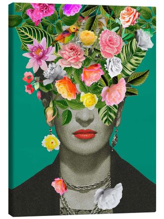 Posterlounge Floral Frida I Leinwandbild von Frida Floral Studio 30 x 40 cm Bunt Wandbilder Wanddeko