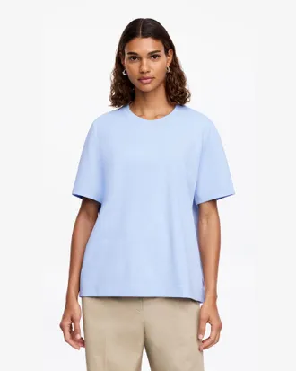 Arket Formbest&auml;ndiges Signature-T-Shirt -Blau