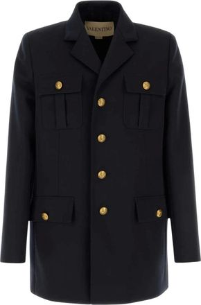 Valentino Garavani Homme, Costumes, Bleu, Taille: L Blazer en laine marine