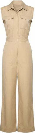 Pennyblack Femme, Combinaisons et Ensembles, Beige, Taille: 40 FR Combinaison Pantalon Sans Manches &agrave; Poches &agrave; Rabat