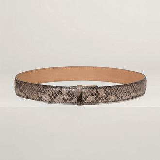 Reptiles House Rebel - Pythonleder Gürtel - Corda Dark