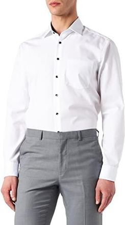 Seidensticker Chemise business homme Seidensticker - coupe classique - sans repassage - col Kent - manches longues - 100 % coton