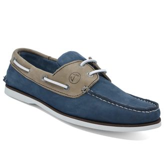 Seajure Herren Bootsschuhe Seajure Costa Camel und Blaues Nubukleder (numeric_46)