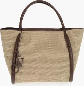 J.W.Anderson Tote Bag THE BUMPER 31 Aus Raffia Mit Lederbes&auml;tzen J.W.Anderson