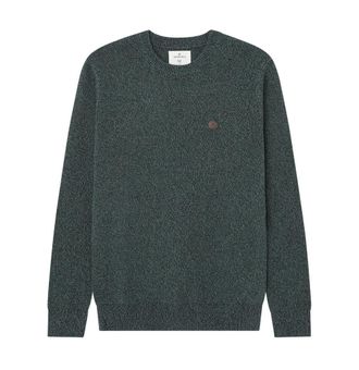 Springfield Herren Suéter Polo-Pullover, Verde, M