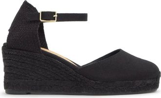Castaner Femme, Chaussures, Noir, Taille: 37 EU Carol Wedge Espadrille