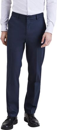 Dockers Mens Signature Stain Defender Straight Pants, Navy Blazer, 32W/32L