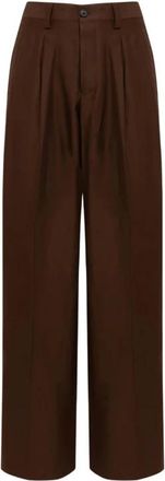 Laneus Homme, Pantalons, Brun, Taille: M Wide Pantalons