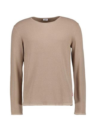 Joop Herren Pullover beige Baumwolle unifarben
