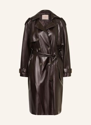 Guess Trenchcoat Bianka In Lederoptik braun
