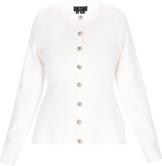 Faina Strickjacke Frauen cremefarben