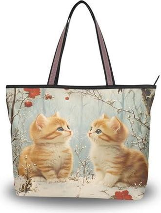 Alaza Grand sac fourre-tout, sac à bandoulière pour femme, sac à main décontracté, sac à main décontracté, flamant rose, sac de courses avec poches zippées,