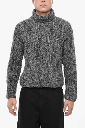 Dolce & Gabbana Rollkragenpullover aus Melange-Wollmix Dolce & Gabbana