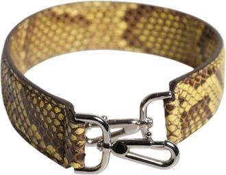 Dolce & Gabbana Exotischer Leder-Taschenschulterriemen - - Bags - Damen - Gelb - ONE SIZE