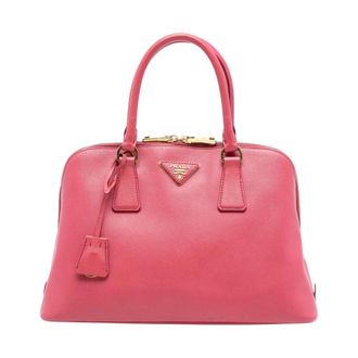 Prada Pre-owned Structured Leather Satchel - - Pre-owned - Damen - Rosa - ONE SIZE