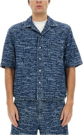 Marni Homme, Chemises, Bleu, Taille: L Cotton Shirt