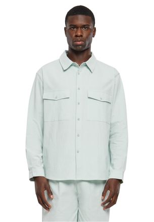 Urban Classics Herren Hemd Basic Crepe Shirt, lässiges Hemd für Männer, Langarm, erhältlich in verschiedenen Farbvarianten, Größen S-5XL