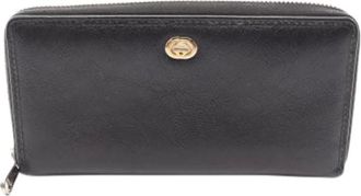 Gucci Portefeuille long doccasion (bi-pli) - Femme - Pre-owned - Noir - Taille: ONE Size