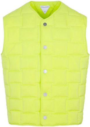 Bottega Veneta Homme, Vestes, Vert, Taille: M Gilet Rembourr&eacute; Tiss&eacute;