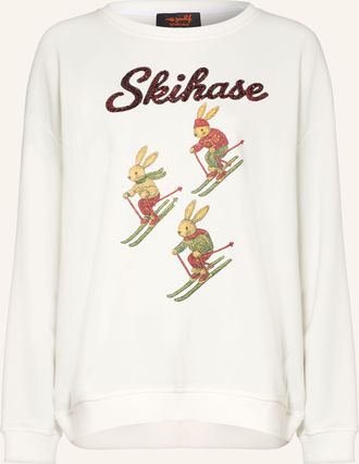 Miss Goodlife Miss Goodlife Sweatshirt Mit Pailletten weiss