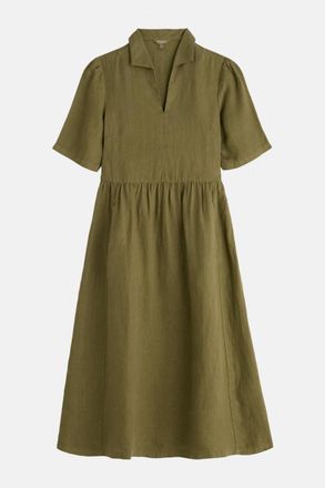 Seasalt Cornwall Seasalt Kleid Fen Violet Damen Oliv Gr&uuml;n Leinen Fischer