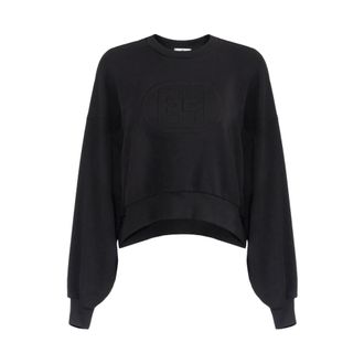 Elisabetta Franchi Femme, Sweatshirts et sweats &agrave; capuche, Noir, Taille: 36 FR SweaT-shirt