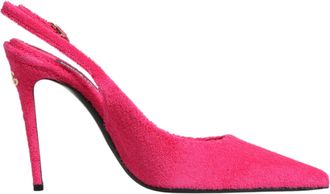 Dolce & Gabbana Rosa Wildleder High Heels Slingback Schuhe