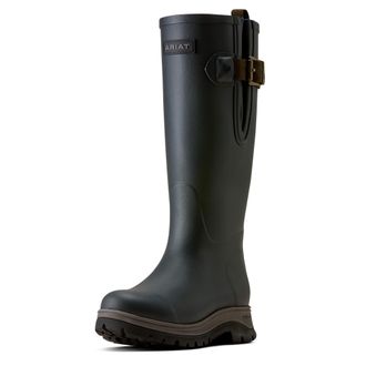 Ariat Womens Woodstock Insulated Rubber Boots in Deep Navy, B Medium Width, Size 41.5, by Ariat