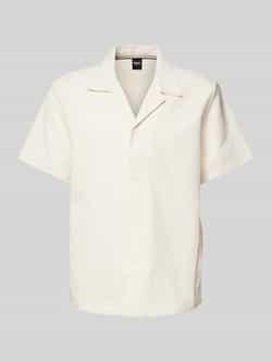 HUGO BOSS Regular Fit Freizeithemd mit 1/2-Arm Modell Velvetfish