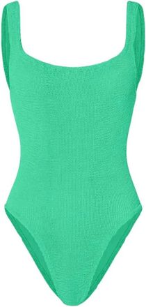 Hunza G Femme, Maillots de bain, Vert, Taille: ONE Size Square Neck Swim
