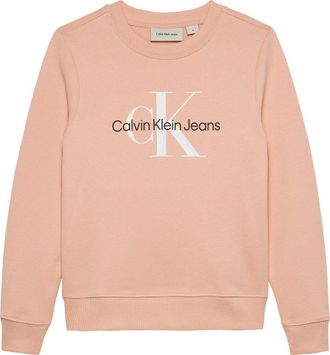 Calvin Klein Jeans Sweatshirt CK Monogram Terry Cn f&uuml;r Kinder bis 16 Jahre und mit Logodruck