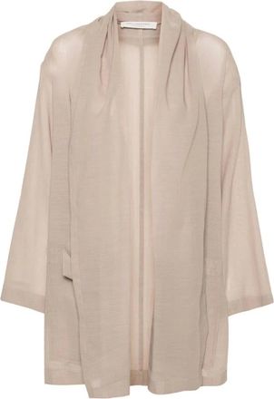 Philosophy di Lorenzo Serafini Femme, Manteaux, Beige, Taille: 38 FR Single-Breasted Manteaux