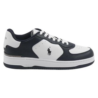 Polo Ralph Lauren Homme, Chaussures, Bleu, Taille: 45 EU Masters Court Leather Baskets