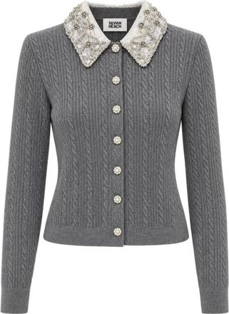 Silvian Heach Cardigan Desmet - Femme - Pulls - Gris - Taille: 42 FR
