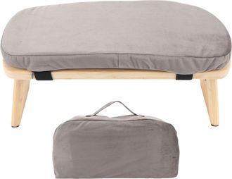 Filfeel Meditationsbank, Meditationshocker, Meditationsstuhl, Ergonomisches, Abnehmbares Design f&uuml;r Yoga, mit Weicher Kissen-Tragetasche (Grey)