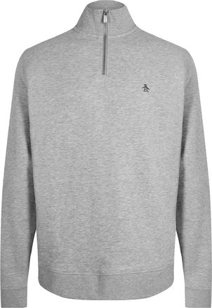 Original Penguin Sticker Pete Sweatshirt f&uuml;r Herren, Gerafft (meliert meliert)