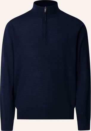 Hackett Pullover Ess Merino Hzip blau