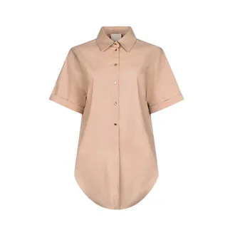 Liu Jo Femme, Blouses et Chemises, Beige, Taille: 42 FR Chemise Structur&eacute;e en Popeline