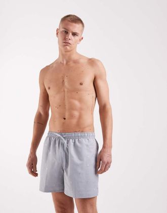 Nike Nike - Short de bain 5 pouces enti&egrave;rement doubl&eacute; - Gris