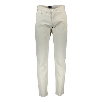 GANT Homme, Pantalons, Beige, Taille: W30 Jean Pantalon en Coton Beige, 5-Poches