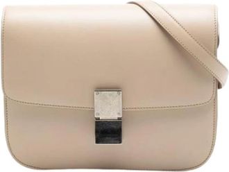 Celine Sac Bandouli&egrave;re Classique Pre-owned - Femme - Pre-owned - Beige - Taille: ONE Size