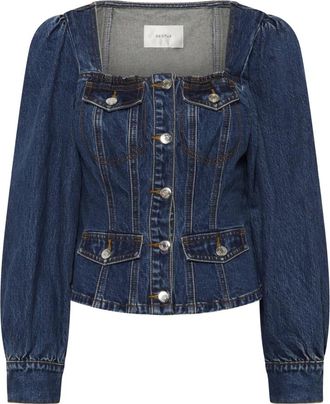 Gestuz Femme, Blouses et Chemises, Bleu, Taille: 36 FR Chemises en jean