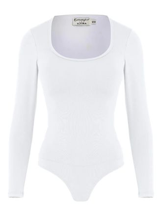 Amir Slama body à encolure arrondie - Blanc