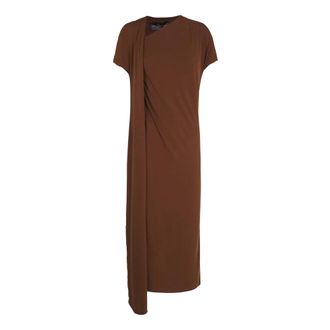 Cortana Zimt- Zimt Wickelstrickkleid - - Dresses - Damen - Beige - 2XS