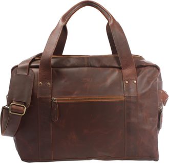 Leconi Reisetasche f&uuml;r Damen + Herren B&uuml;ffelleder Handgep&auml;ck Leder Sporttasche Unisex gro&szlig; Weekender f&uuml;r Reise Urlaub und Kurztrip Wochenendtasche 55x30x21cm