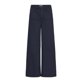 Ichi Ichi - Ihhezano PA3 Bukser - Femme - Pantalons - Bleu - Taille: W25 L34