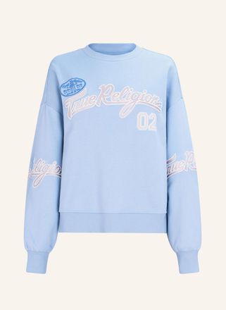 True Religion Sweatshirt Embroidery blau