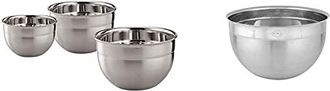 Rösle Schüssel-Set 3-tlg., Hochwertige, formschöne und hohe Schüsseln aus Edelstahl & Schüssel hoch, Hochwertige formschöne Edelstahlschüssel zur Zubereitun