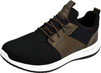 Skechers Delson-Camben Chaussures &agrave; Coupe Classique pour Homme, Noir/Marron, 43 EU